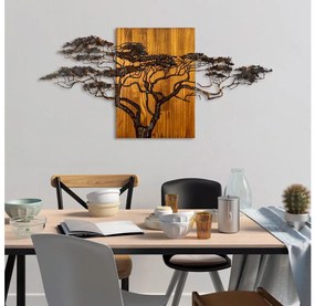 Asir Nástěnná dekorace 144x70 cm strom dřevo/kov 899SKL2671