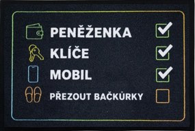 Mercury Flooring, Rohožka Checklist 40x60 cm - na ven i na doma, 40x60, černá