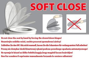 GSI GSI, WC sedátko, SLIM, Soft Close, černá mat/chrom, MS86CSN26