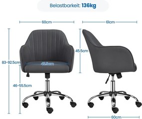 Sada 2 ks – Kancelářská židle Yaheetech (257228413149)