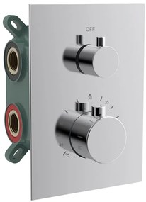 Sapho Sapho, KIMURA podomítková sprchová termostatická baterie, box, 2 výstupy, chrom, KU682