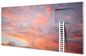 akrylový obraz Žebřík slunce oblohu 100x50 cm