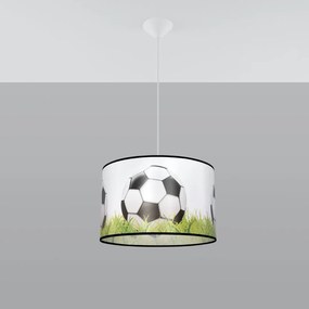 Dětské závěsné svítidlo Ball C, 1x plastové stínítko se vzorem, (fi 40cm)