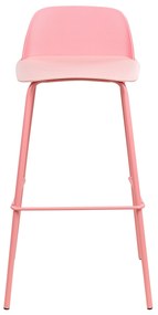 Sada 4 barových židlí růžové MORA Beliani