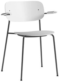 OnaDnes -20% Audo CPH Bílá plastová jídelní židle AUDO CO s područkami