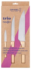 Opinel Parallele Trio sada 3 nožů, kuchařský, plátkovací a na zeleninu, 001838