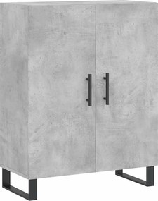 Skříň highboard betonově šedá 69,5x34x180 cm kompozitní dřevo 3189281