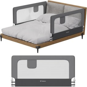 Bezpečnostní zábrana na postel Cover 25 šedá 150 cm