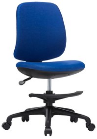 Dalenor Dětská židle Candy, textil, černá podnož, modrá