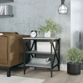 Odkládací stolek šedý sonoma 40 x 42 x 50 cm kompozitní dřevo - Default Title
