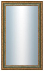 DANTIK - Zarámované zrcadlo - rozměr s rámem cca 60x100 cm z lišty HRAD zelená (3005)