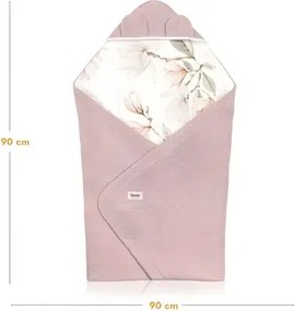 LIONELO Zavinovačka Pink Flower / Zavinovačka / TOG 2,5 / 90 × 90 cm /