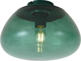 Designové stropní svítidlo zelené se zeleným sklem - Giselle