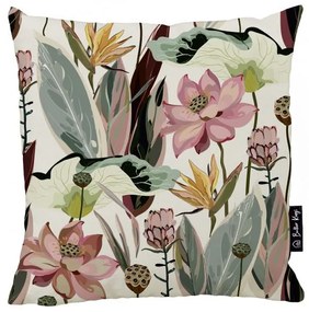 Povlak na polštář flower symphony, canvas bavlna