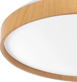 Toolight Toolight, LED stropní svítidlo 40cm, 24W, 4000lm, G116-C, přírodní hnědá-bílá, OSW-06382