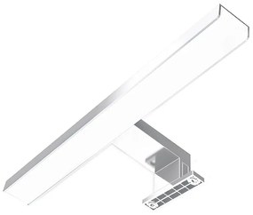 Solight LED koupelnové osvětlení nad zrcadlo 3v1, 7W, 455lm, 4000K, IP44, 40cm, chrom