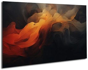 Abstraktní obraz oranžový přeliv Rozměr: 60 x 40 cm