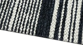 Oriental Weavers, PRO ZVÍŘATA: Pratelný Laos 125/999X, 55x85, černobílá, chodba / předsíň