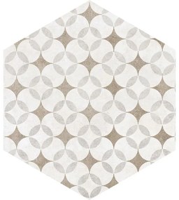 EBS Alpha dlažba 25,8x29 hexagon mix beige 1 m2