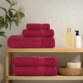 Ručníky pro hosty FROGN 2 ks bordó 30x50 cm 360 g/m² 136731