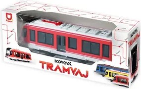 RAPPA 235571 Kovová tramvaj červená 20 cm / od 3 let
