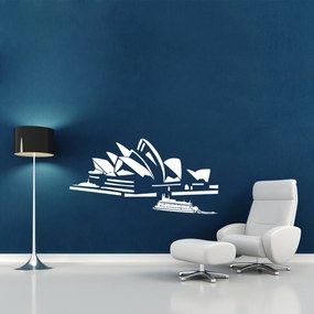 Samolepka na zeď - Opera v Sydney (60x30 cm) - PopyDesign