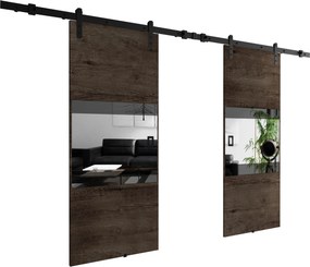 Posuvné dveře MIA DUO 212 tmavý jasan