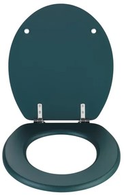 WENKO 25171100-WC sedátko PRIMA 37x41 cm zelená/stříbrná