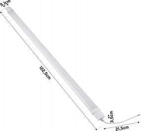 SADA 4 LED lamp 120cm 36W 3000lm Hermetické svítidlo IP65 do garáže, dílny