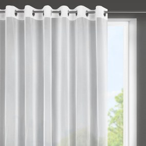 ZÁCLONA NA KROUŽCÍCH ESEL 350X150 CM BÍLÁ