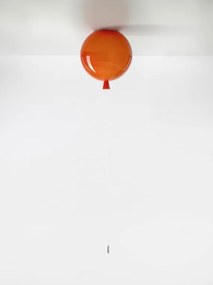Brokis Memory, skleněné stropní svítidlo Barva: Oranžová, Velikost: Ø 300 mm, Povrch skla: Lesklý