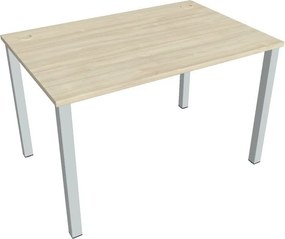 Kancelářský pracovní stůl Hobis US 1200, deskaakát, bílá RAL 9016
