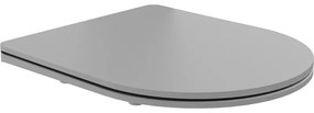 Mexen, pomalu padající sedátko Slim, duroplast, světle šedá matná - 39740061