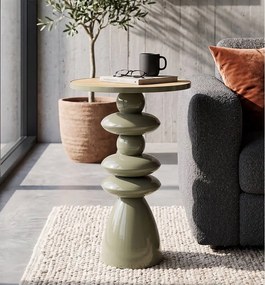 Kovový kulatý odkládací stolek ø 45,5 cm Metal Console – Mauro Ferretti