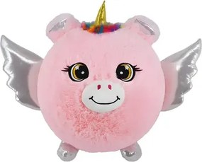 SPARKYS Nafukovací plyšák Jednorožec růžový / 23 cm / Polyester