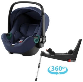 Britax Römer Autosedačka Baby-Safe 3 i-Size Flex Base 5Z Bundle Britax Indigo Blue