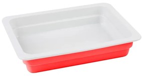 Litinový talíř 33x26 cm - červený
