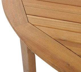 Akátový zahradní stůl   světlé dřevo ⌀ 150 cm TOLVE Beliani