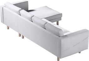 Potah na pohovku IKEA Norsborg 4-místná se šezlongem barva šedá látka pletený vzor