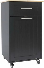 XXXLutz SERVÍROVACÍ VOZÍK, černá, 50/90/46 cm MID.YOU - Barové vozíky - 001713014601