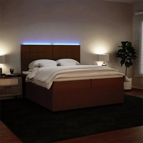 Box spring postel s matrací růžová 200x200 cm samet 3294735