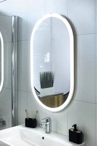 Sapho Sapho, PARGA oválné zrcadlo s LED osvětlením 60x100 cm, PG600