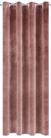 ZATEMŇOVACÍ ZÁVĚS NA KROUŽCÍCH RIA 140X250 CM STARORŮŽOVÁ