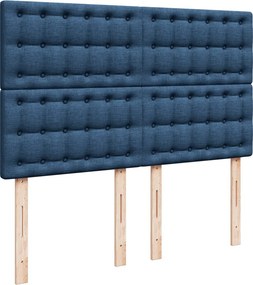 Box spring postel s matrací modrá 160x200 cm textil 3291739