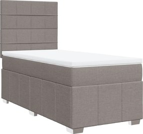 Box spring postel s matrací taupe 100 x 200 cm textil 3293883