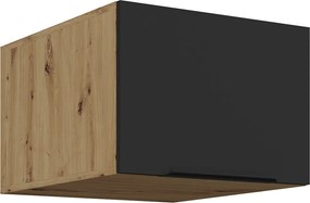 ARIA ac | horní skříňka 50 NAGU-36 1F výklopná | 50 cm | HLUBOKÁ | ANTI FINGERPRINT povrch | artisan/černá