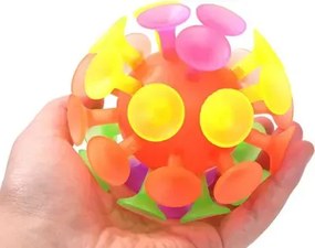 SPORTO Míček s přísavkami a světlem 10cm / od 3 let