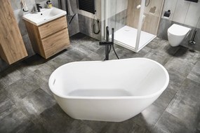 Aqualine, TISA volně stojící vana 150x75 cm, bílá, E1575