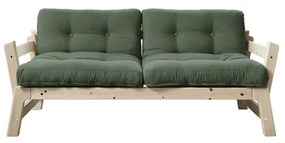 sofa STEP by Karup - 75*158 cm natural (přírodní) + futon olive green 756