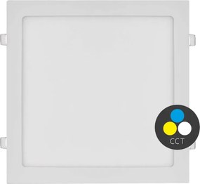 T-LED Bílý vestavný LED panel hranatý 300 x 300mm 24W 24V CCT 102207